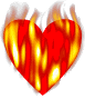 Amazing Burning Hearts Gif Images - Best Animations