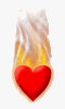 Amazing Burning Hearts Gif Images - Best Animations